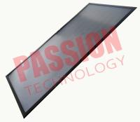 China Hot Water Heating Flat Plate Solar Collector Blue Titanium Absorber Coating for sale