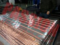 China Copper Pipe Blue Film EPDM Flat Plate Solar Collector For Large Heating Project for sale
