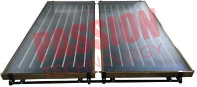 China Copper Pipe Blue Film EPDM Flat Plate Solar Collector For Large Heating Project for sale