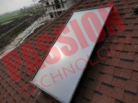 China Laser Welding Solar Thermal Flat Plate Collectors With Black Chrome Coating Absorber for sale