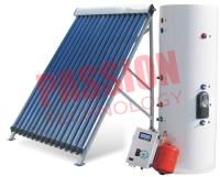 China Direct Flow Sun Power Solar Water Heater Rooftop , Split Solar Hot Water System for sale