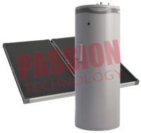 China No Leakage Split Solar Water Heater Low Iron Tempered Woven Glass Material 400L for sale