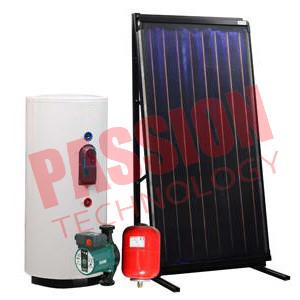 China High Performance Split Solar Water Heater Flat Plate For Heating Black Chrome for sale