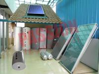 China High Performance Split Solar Water Heater Flat Plate Blue Titanium Coating  for sale