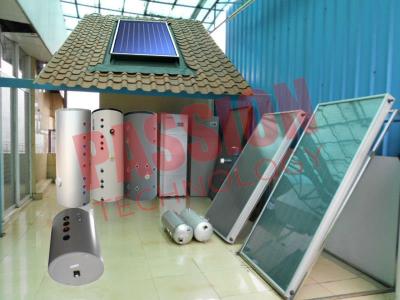 China High Performance Split Solar Water Heater Flat Plate Blue Titanium Coating  for sale
