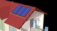 China High Performance Split Solar Water Heater Flat Plate Blue Titanium Coating  for sale