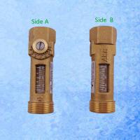 China High Accurate Brass Mechanical Flow Meter Direct Reading For Balancing Valve for sale