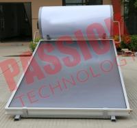 China 150L Solar Panel Hot Water Heater , Solar Assisted Water Heater Blue Titanium for sale