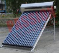 China Simple Structure Heat Pipe Solar Water Heater With Copper Heat Tube 6 Bar for sale