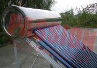 China Simple Structure Heat Pipe Solar Water Heater With Copper Heat Tube 6 Bar for sale