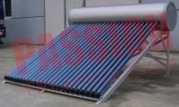 China Household Heat Pipe Solar Water Heater 200 Liter High Density Insulation for sale