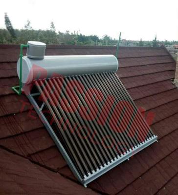 China CE Approved Vacuum Tube Solar Water Heater Open Loop with Assistant Tank for sale