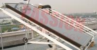 China Laser Welding Blue Titanium Solar Thermal Flat Plate Collectors Pressurized Heating Panel for sale