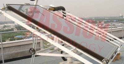 China Laser Welding Blue Titanium Solar Thermal Flat Plate Collectors Pressurized Heating Panel for sale