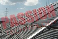 China 1000L Powerful Glass Tubular Evacuated Tube Solar Collector With Feeding Tank for sale