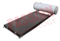 China White Steel Compact Pressure Flat Panel Solar Hot Water Systems With Solar Collector for sale