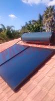 China Integrated Pressurized Solar Water Heater Blue Titanium Coating Flat Plate Solar Collector for sale