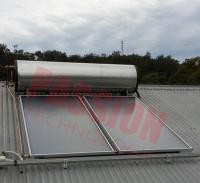 China 100L 250L Solar Panel Hot Water Heater , Solar Assisted Water Heater Blue Titanium for sale