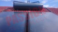 China 100L 250L Solar Panel Hot Water Heater , Solar Assisted Water Heater Blue Titanium for sale