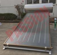 China Compact Swimming Pool Solar Powered Hot Water Heater Flat Plate Blue Film Coating Solar Collector for sale