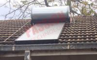 China Compact Swimming Pool Solar Powered Hot Water Heater Flat Plate Blue Film Coating Solar Collector for sale