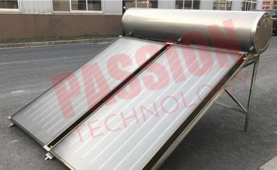 China 200L Stainless Steel Flat Plate Solar Water Heater With Sewage Purification For Washing for sale