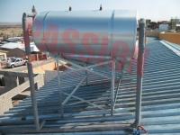 China 300L High Performance Flat Plate Solar Water Heater Color Costed Stainless Steel Tank Shell for sale
