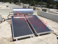 China Silver Fluorocarbon Type Flat Plate Solar Water Heater , Pressurised Heating System for sale