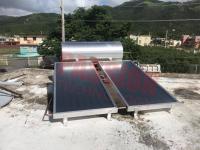 China 250L Pressurized Blue Titanium Solar Thermal Water Heater With Stainless Steel Bracket for sale