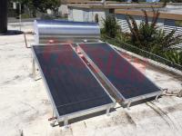 China 250L Pressurized Blue Titanium Solar Thermal Water Heater With Stainless Steel Bracket for sale