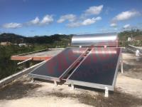 China Blue Titanium Collector Flat Plate Solar Water Heater , Solar Powered Pool Heater for sale