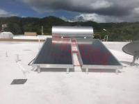 China Blue Titanium Collector Flat Plate Solar Water Heater , Solar Powered Pool Heater for sale