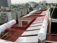 China Black Chrome Blue Film Water Heating System For Home , Flat Panel Solar Collector for sale