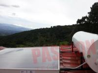 China Rooftop Pressurized Flat Plate Solar Water Heater , Solar Powered Heater Blue Film Coating for sale