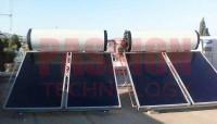 China Compact Flat Plate Solar Water Heater Blue Film Coating Solar Collector for sale
