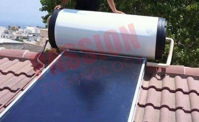China Flat Plate Solar Thermal Collector Hot Water Heater , Roof Mounted Solar Water Heater for sale
