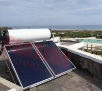 China 150L 300L Pressurized Flat Plate Solar Water Heater With White Tank Copper Sheet for sale