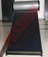 China 150L Flat Plate Pressurized Solar Water Heater , Solar Hot Water System White Painted Steel Outer Tank for sale