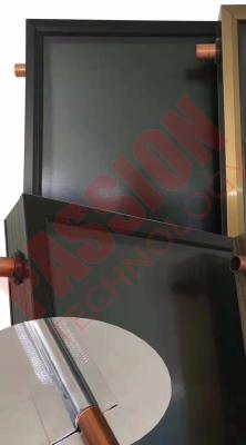 China Solar Water Heater Parts Flat Roof Laser Welding Flat Plate Solar Collector Blue Titanium Coating for sale