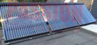 China High Efficiency Aluminum Alloy Silver Black Heat Pipe Solar Collectors 10 to 30 Tubes for sale