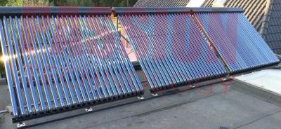 China High Efficiency Aluminum Alloy Silver Black Heat Pipe Solar Collectors 10 to 30 Tubes for sale