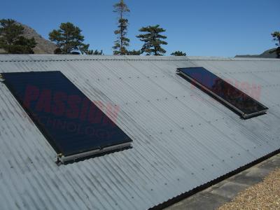 China Ultrasonic Welding High Efficiency Blue Titanium Flat Plate Solar Thermal Collector for sale