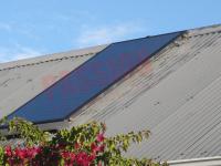China Laser Welding High Efficiency Blue Titanium Flat Plate Solar Thermal Collector for sale