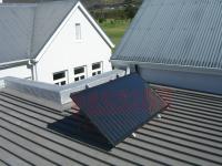 China Aluminum Alloy Solar Water Heater Blue Titanium Absorber Flat Plate Solar Collector for sale