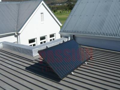 China Aluminum Alloy Solar Water Heater Blue Titanium Absorber Flat Plate Solar Collector for sale
