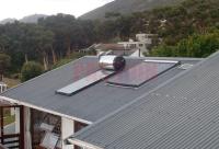 China Flat Panel​ Blue Titanium Absorber Solar Water Heater , Split Flat Plate Solar Collector for sale