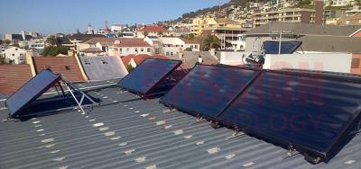 China Flat Plate Solar Collector Solar Water Heater Super Warm Rock Wool Insulation for sale