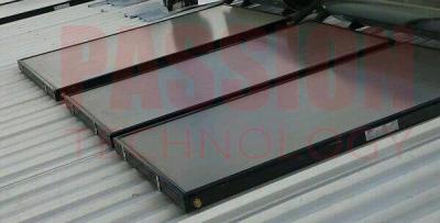 China High Performance Swimming Pool Blue Coating All Copper Flat Plate Solar Collector for sale