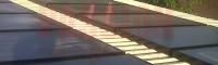 China Laser Welding Flat Plate Solar Collector Blue Titanium Coating Solar Heating Collector for sale