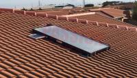 China Laser Welding Copper Tube Flat Plate Solar Collector For Hotel Heating Solar Geysers for sale